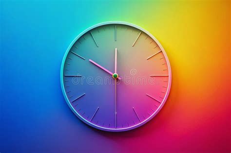 Simple And Stylish Minimalist Clock Line Art For Digital Projects Editable Stroke Vector Graphic