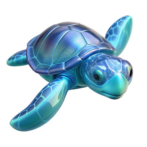 Magnificent Vintage 3d Render Sea Turtle Illustration Professional