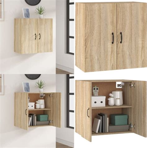 Vidaxl Hangkast 60x31x60 Cm Bewerkt Hout Sonoma Eikenkleurig Wandkast