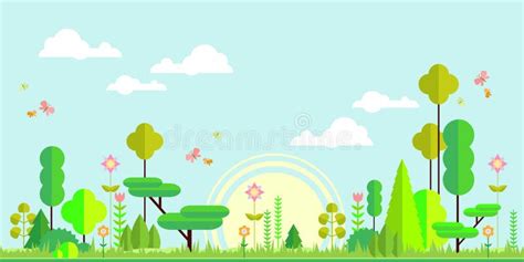 Cute Forest Background Clipart