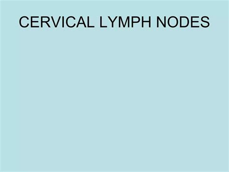 Cervical Lymphadenitis Ppt