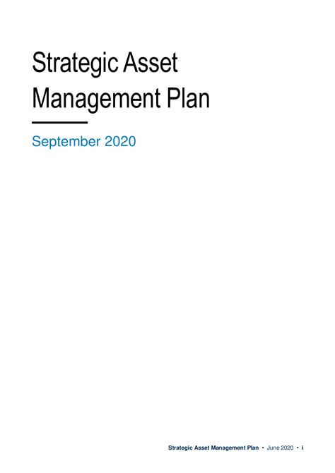 Strategic Asset Management Plan Scholarfriends