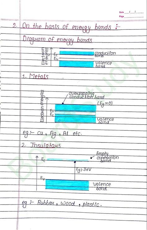 Semiconductor Electronic Class 12 Physics Chapter 14 Notes Handwritten Notes Pdf Download