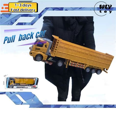 Pull Back Car Semi Trailer Heavy Truck Engineering Dump Vehicle