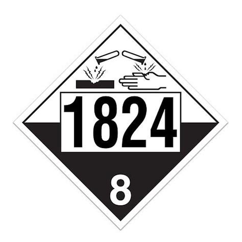 Buy Ghs Safety Tt800ss1824 Placard Caustic Soda Solution Mega Depot