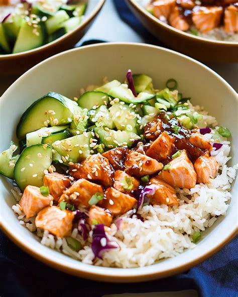 Savory Salmon Rice Bowl A Healthy Dinner Delight Yummy Yield
