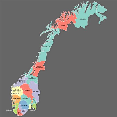 Map Of Norway Counties Explore Download And Create Your Own — Ultimaps