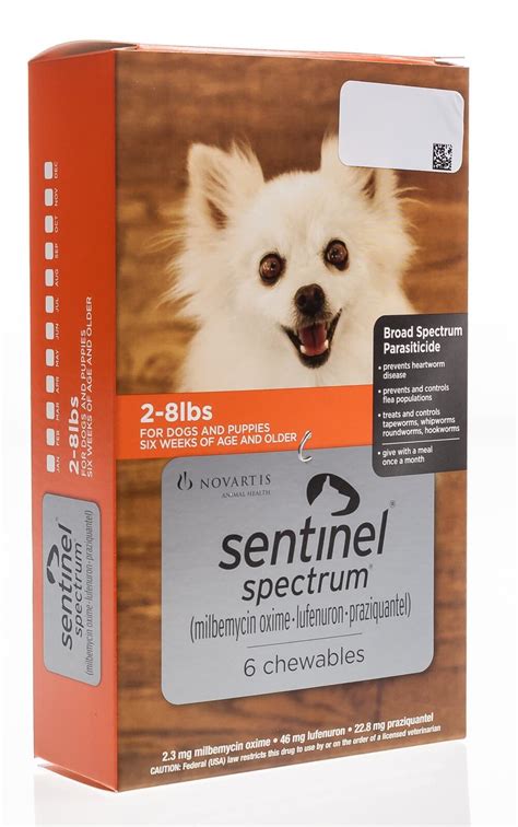 Sentinel™ Spectrum Orange 2 8 Lb 6 Ct Santa Cruz Animal Health Sentinel™ Spectrum Orange 2 8 Lb 6 Ct Santa Cruz Animal Health
