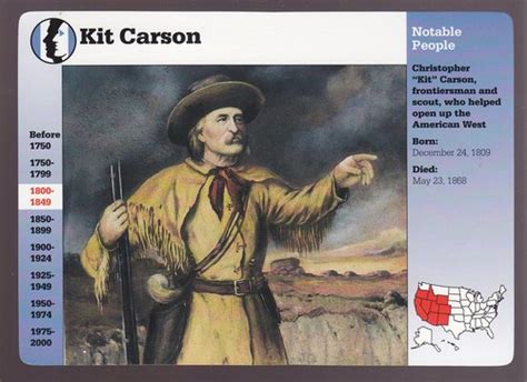 Christopher Kit Carson Frontiersman Scout 1995 Grolier Story Of America