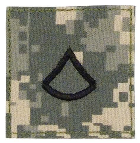 Official Us Made Embroidered Rank Insignia Private 1st Class Army