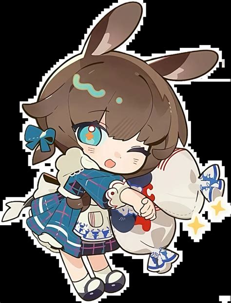 明日方舟 大白兔联动抠图 小红书 花瓣网