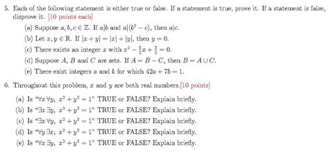 solved 1 prove the following statements [10 points each a