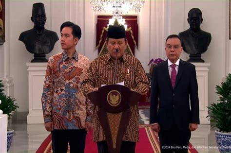 Daftar Lengkap Menteri Kabinet Merah Putih Prabowo Gibran