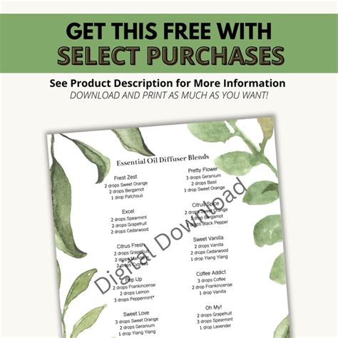 Essential Oil Poster Etsy