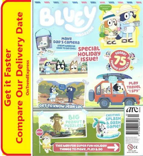 BLUEY MAGAZINE ISSUE January 2023 Special Holiday Issue + 75 Summer Stickers EUR 8,42 - PicClick FR