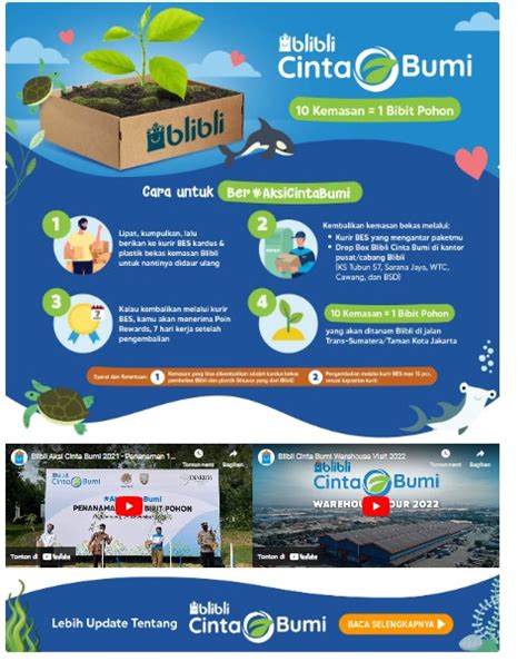 Blibli Cinta Bumi Ekosistem Sehat Untuk Keberkelanjutan
