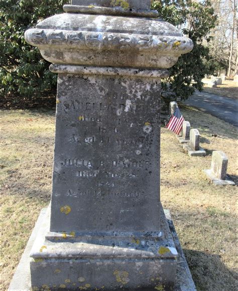 Julia B Dwolf Dewolf 1824 1825 Find A Grave Memorial