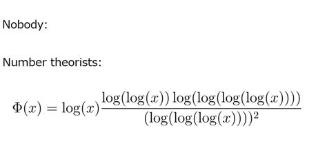 What Did The Drowning Number Theorist Say Log Log Log Log Log R