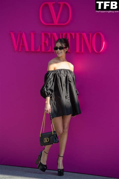 Olivia Culpo Shows Off Her Sexy Legs At The Valentino Womenswear Show