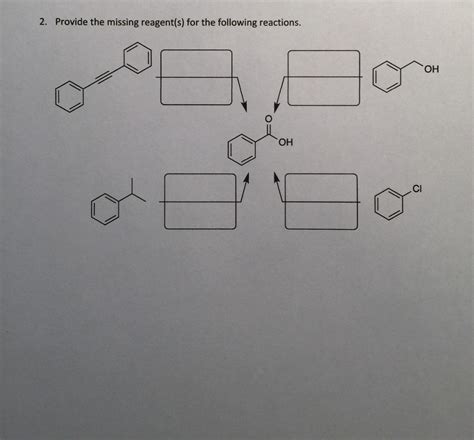 Solved Provide the missing reagent(s) for the following | Chegg.com