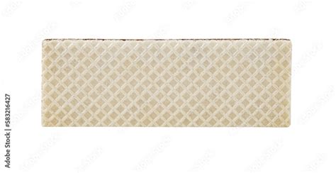 Waffle Multilayer Rectangular Top View Isolated On White Background
