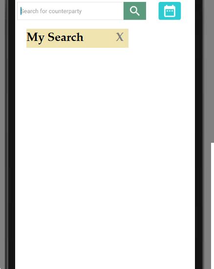 Mobile Application How To Reset A Datepicker Search User