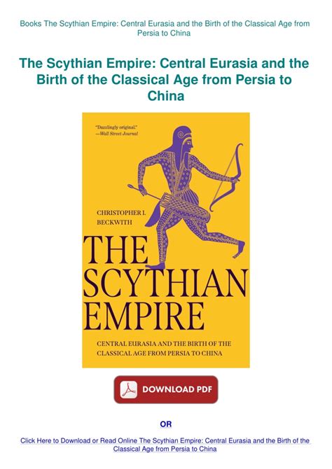 Ppt Books The Scythian Empire Central Eurasia And The Birth Of The