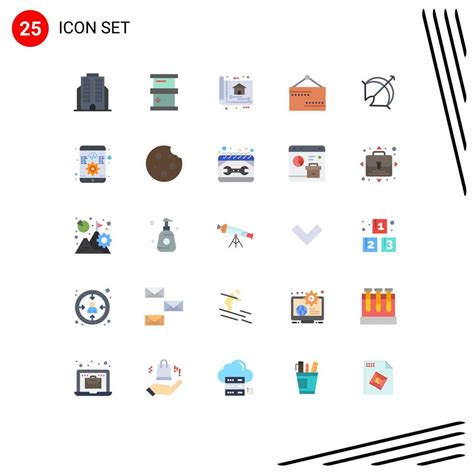 25 Flat Color Concept For Websites Mobile And Apps Arrow Sign Architect