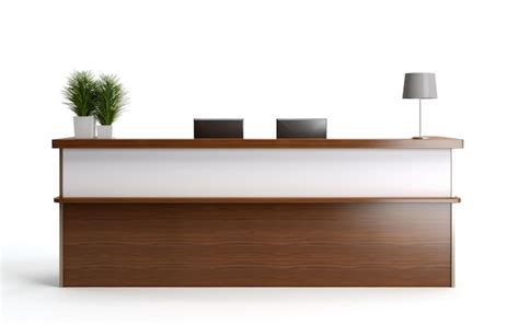 Premium Photo Capturing The Essence Of Reception Desk Designs