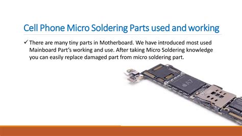 Everything About Cell Phone Micro Soldering Parts With Mobilesentrix Pdf