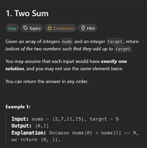 ⭕️ Today I Solve Two Sum Problem From Leetcode For My Coding Practice Nyan Linn Soe