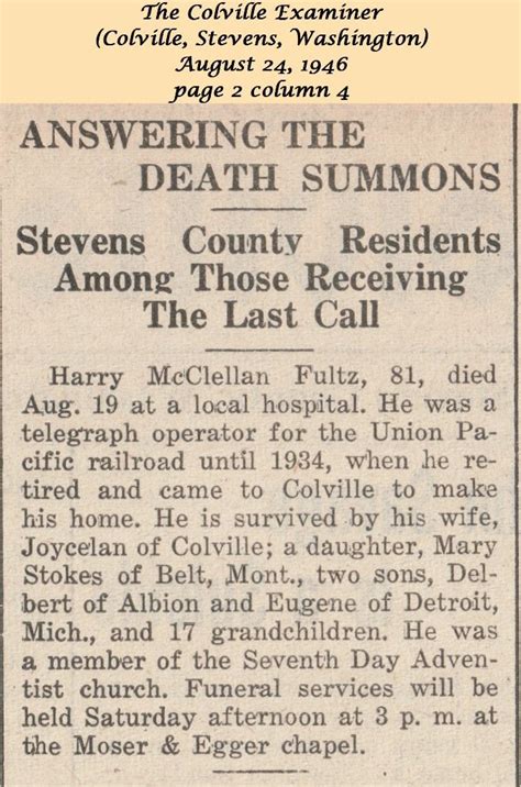 Harry Mcclellan Fultz 1864 1946 Find A Grave Memorial