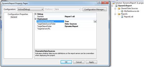 generation of dynamic parameterised report with dropdown list using