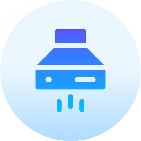 Smoke Extraction Basic Gradient Circular Icon