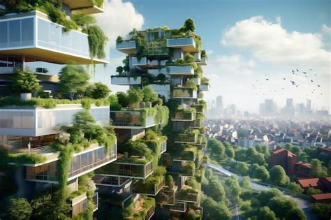 Premium Ai Image Envisioning A Sustainable City Generative Ai