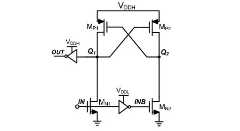 Schematic Of The Conventional Level Shifter Download Scientific Diagram