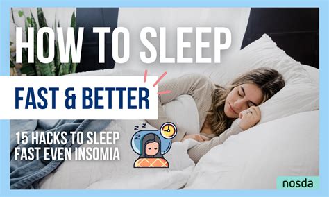 How To Sleep Fast And Better | 15 Hacks For You - Nosda Mattress Malaysia