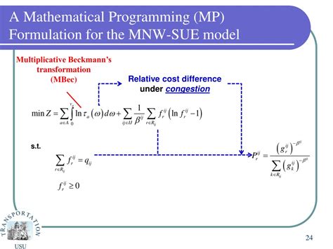 Ppt A Path Size Weibit Stochastic User Equilibrium Model Powerpoint