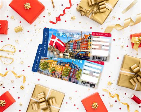 Digital Copenhagen Trip Surprise T Ticket︱denmark Boarding Pass
