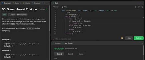 Day 33 Of 30daysofcodechallenge Search Insert Position Kirithiv R