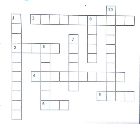 Maths Crossword Puzzle