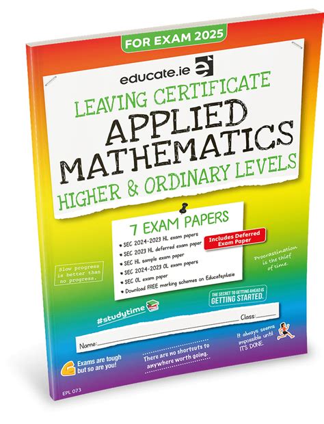 Applied Maths Higher And Ol Lc Exam Papers 2025 Educate Only €626