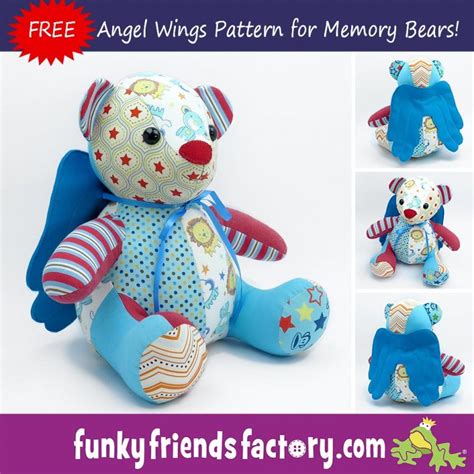 Free Angel Bear Wings Pattern Add On👼 Funky Friends Factory