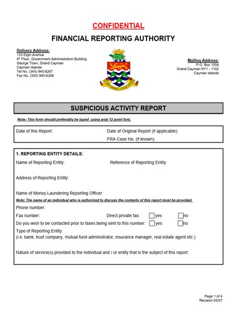 Sar Form Pdf Private Law Business
