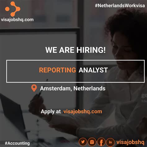 Reporting Analyst In Amsterdam Relocate To Netherlands With Work Visa