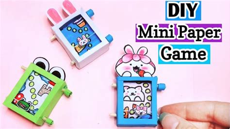 How To Make Cute Miniature Game From Paper Easy Paper Game Diy