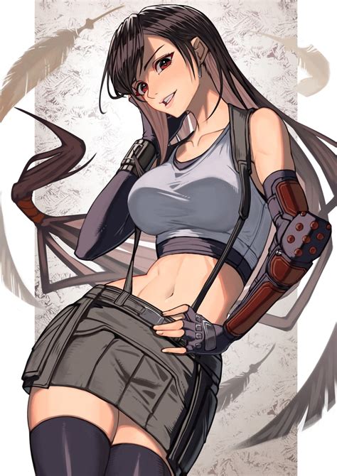 Tifa Lockhart Final Fantasy And 2 More Drawn By Temoc Danbooru