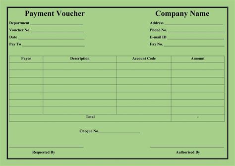 Voucher Format