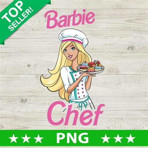 Barbie Chef Girl Png Barbie Girl Sublimation Transfer Png Barbie World Movie Transfer Png