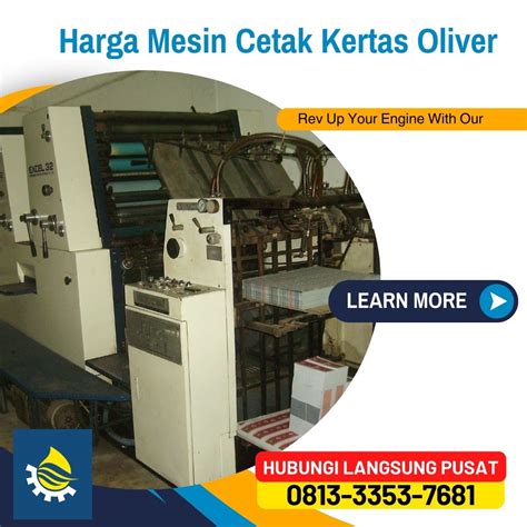Mesin Cetak Kertas Oliver Diskon Besar Besaran Telp Wa 0813 3353 7681